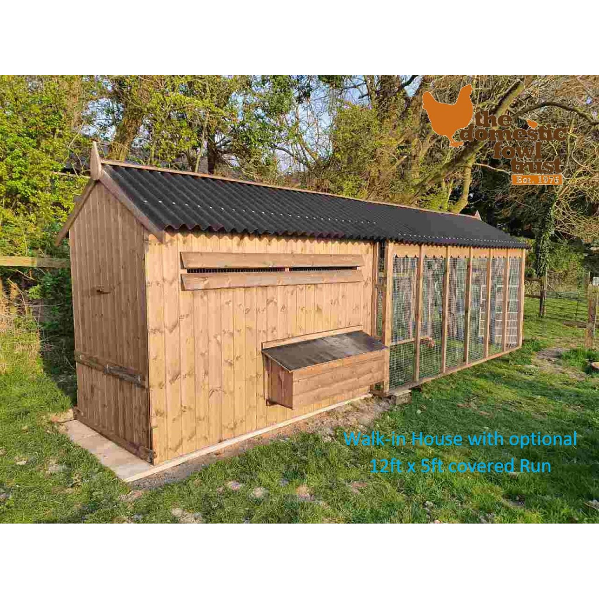 Walk-in poultry house